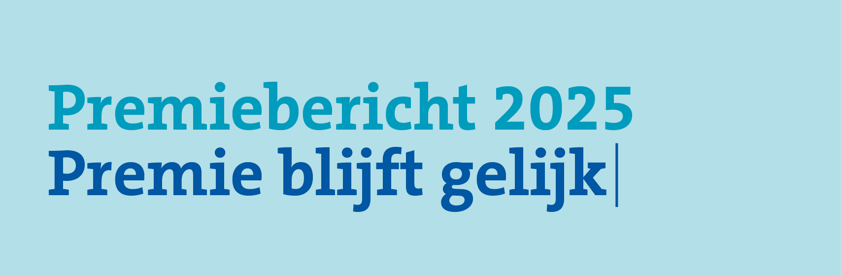 Premie blijft gelijk in 2025 | ABP Werkgevers